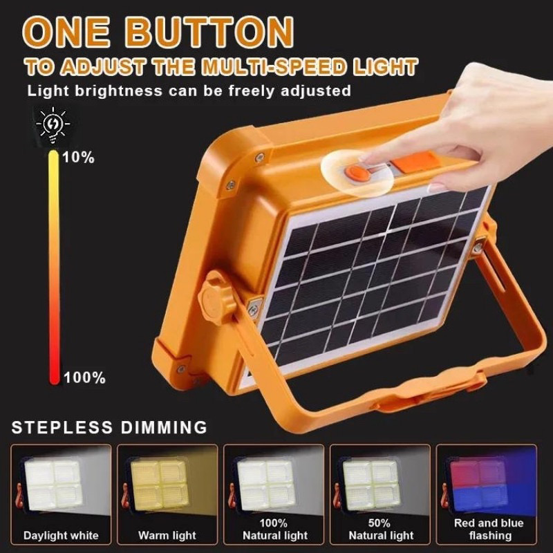 288 LED's Solar Charge Outdoor Light USB Rechargeable Waterproof Super ...