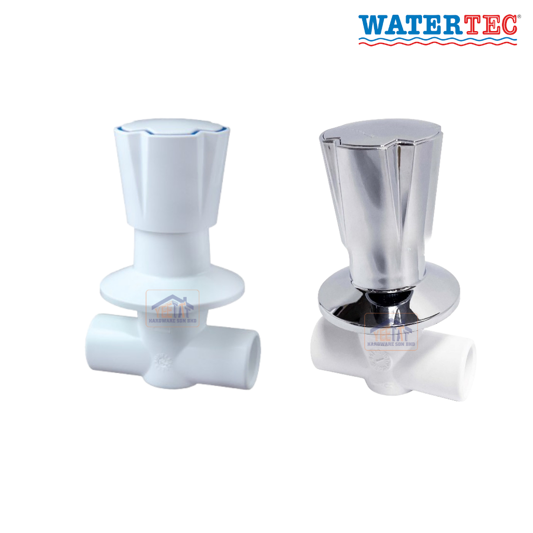 [ WATERTEC ] MONACO HANDLE FLANGE STOP VALVE BATHROOM PIPE (15mm/20mm ...