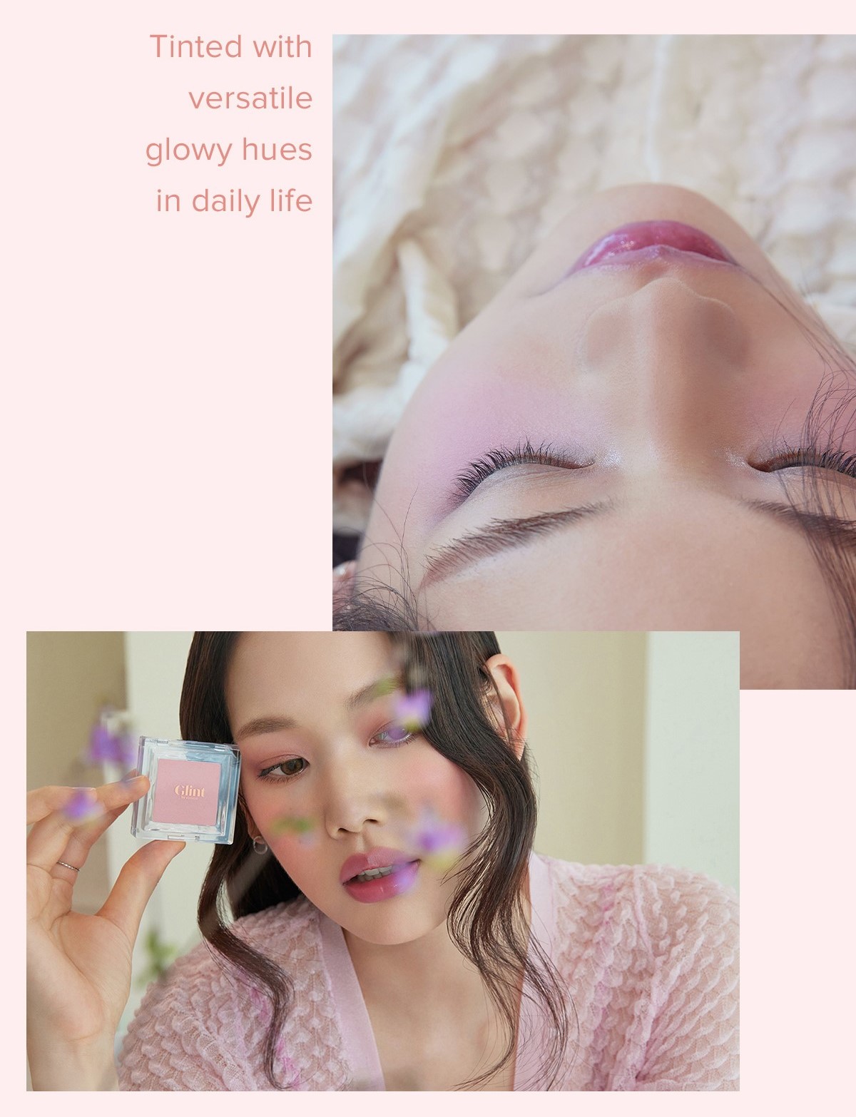 THE FACE SHOP Glint x Olive Young Limited Edition Baked Cheek Blush 2.4g with Brush (9 Shades ...