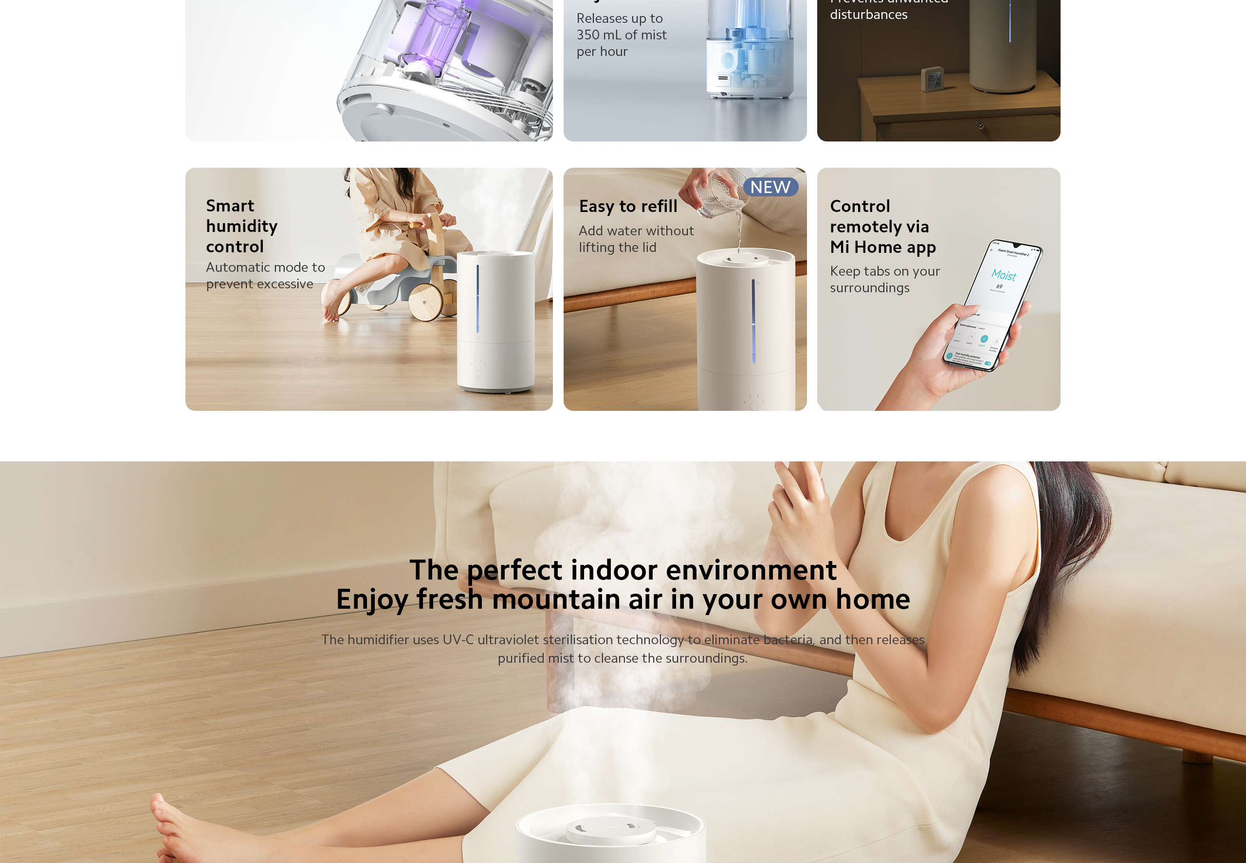 Xiaomi Smart Humidifier 2 | Aromatherapy | UV-C 99.9% Sterilization ...