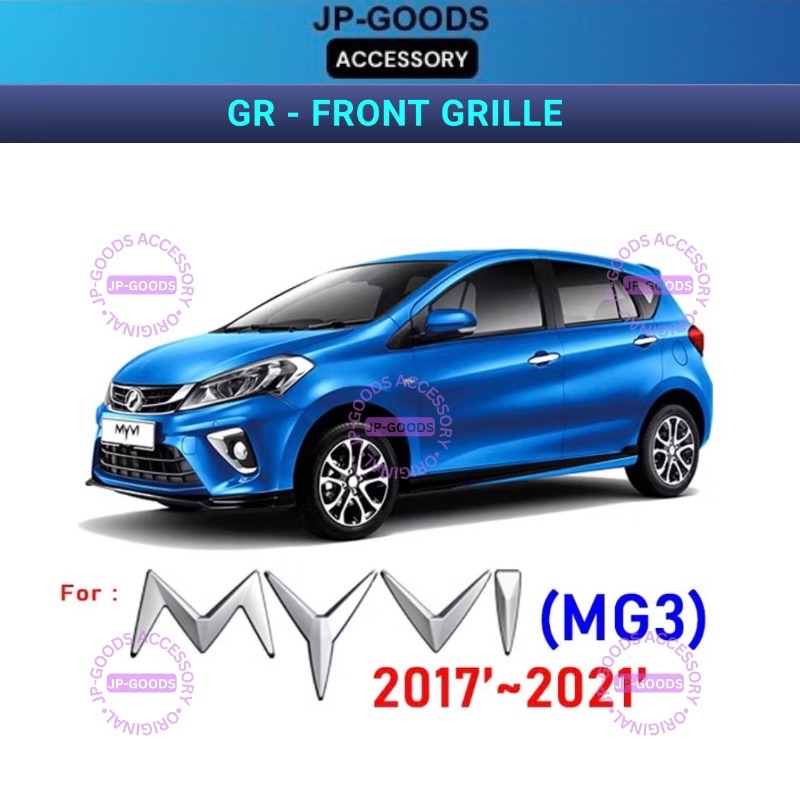 Perodua Myvi G3 MG3 2018 - 2021 GR Sport Front Grille Piano Black Paint ...