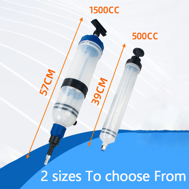 500/1500ML Car Oil Fluid Engine Oil Pump Filling Funnel Syringe ...