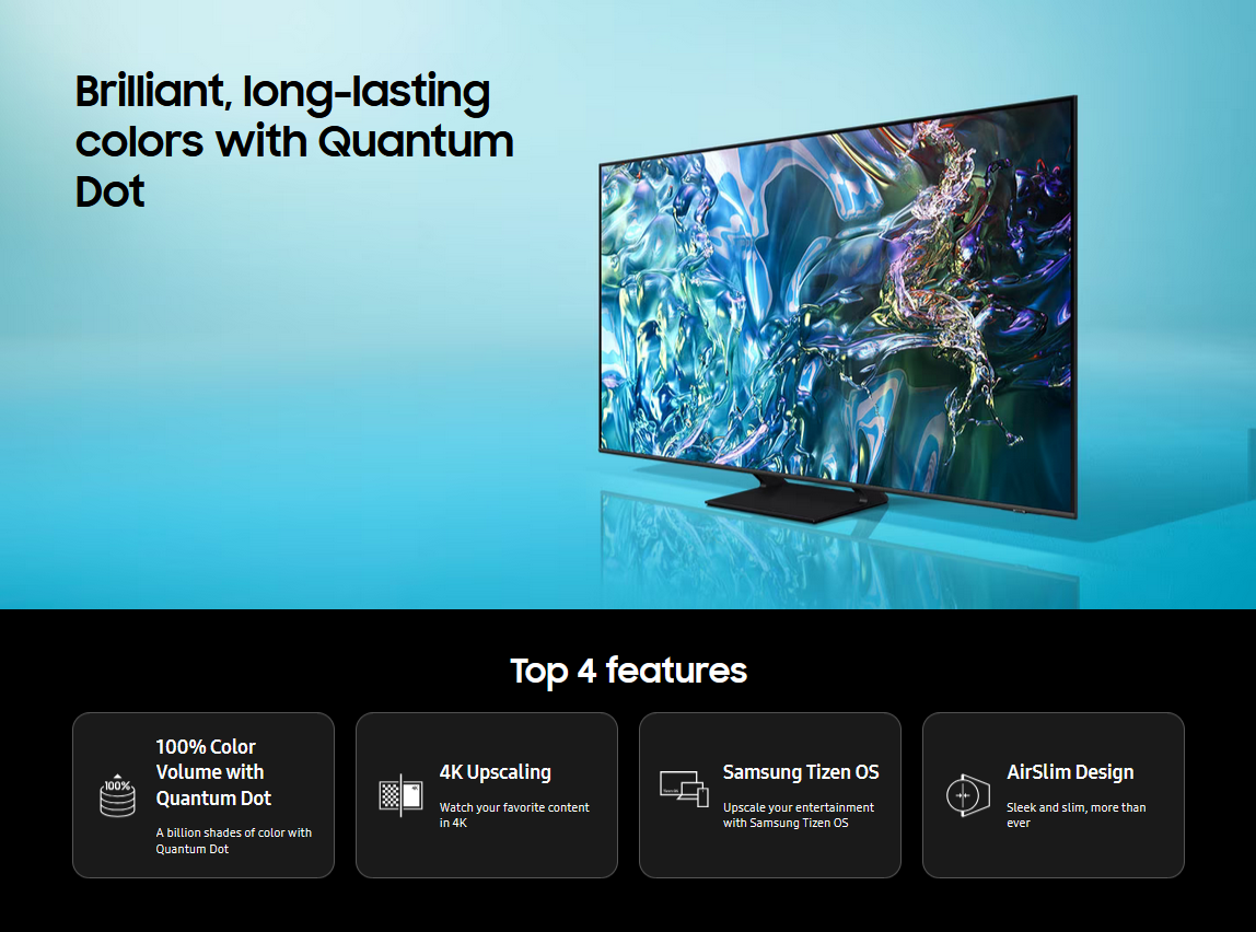 Samsung 85" QLED Q60D 4K Smart TV QA85Q60DAKXXM | Shopee Malaysia