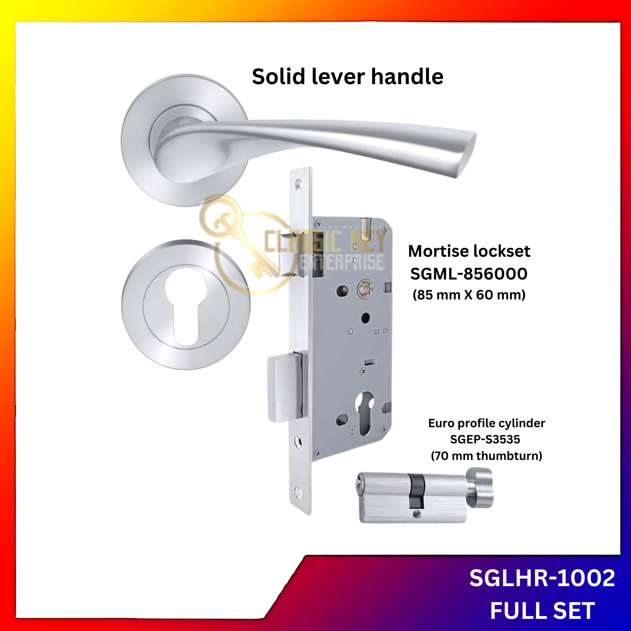 St Guchi Mortise Door Lock Lever Handle SIRIM Approved (SGLHR-1002 ...