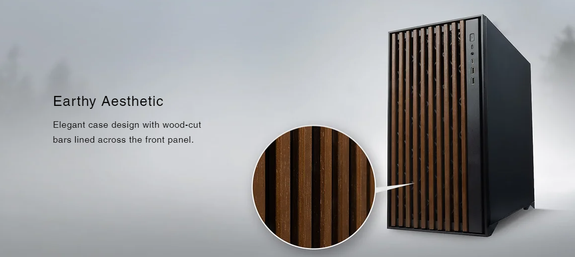 TECWARE TIMBER TG ATX PC CASE - 4 FANS INCLUDED | REAL WOOD PANELS ...