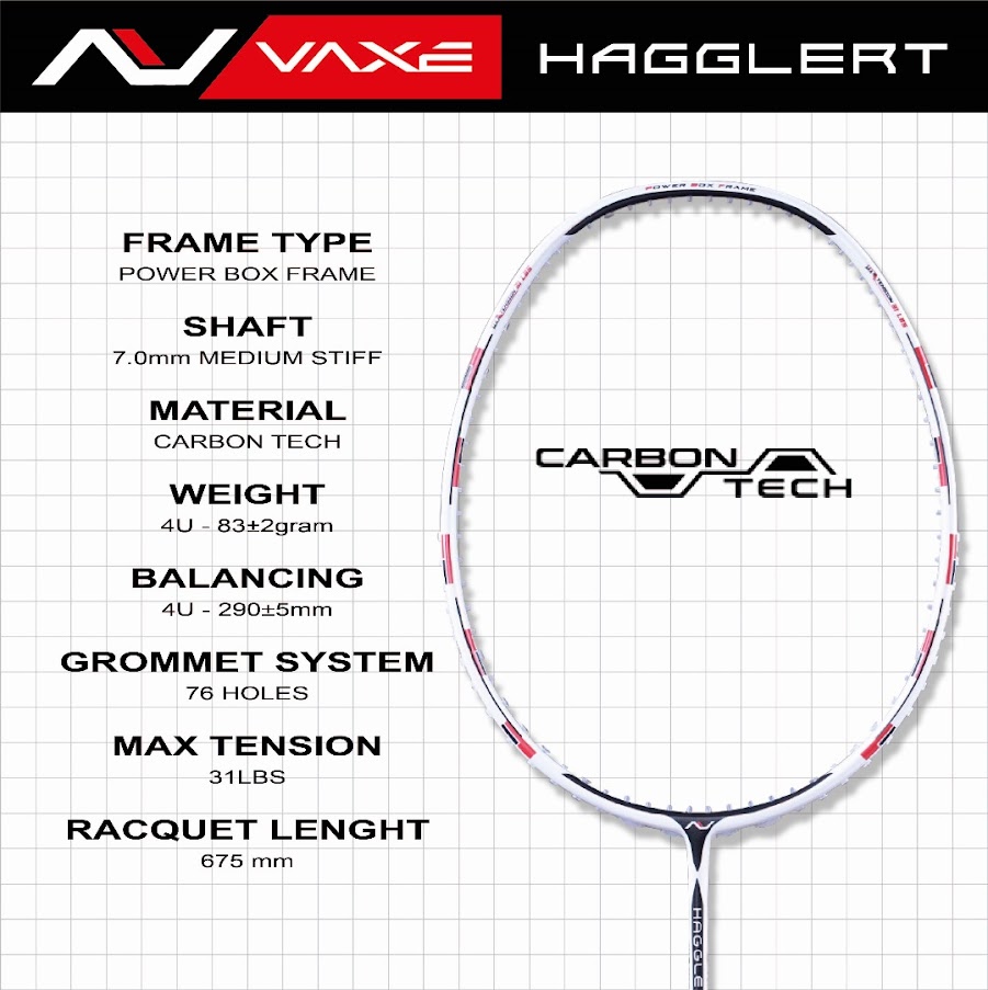VAXE Racket HAGGLERT ( 100% Original ) | Shopee Malaysia