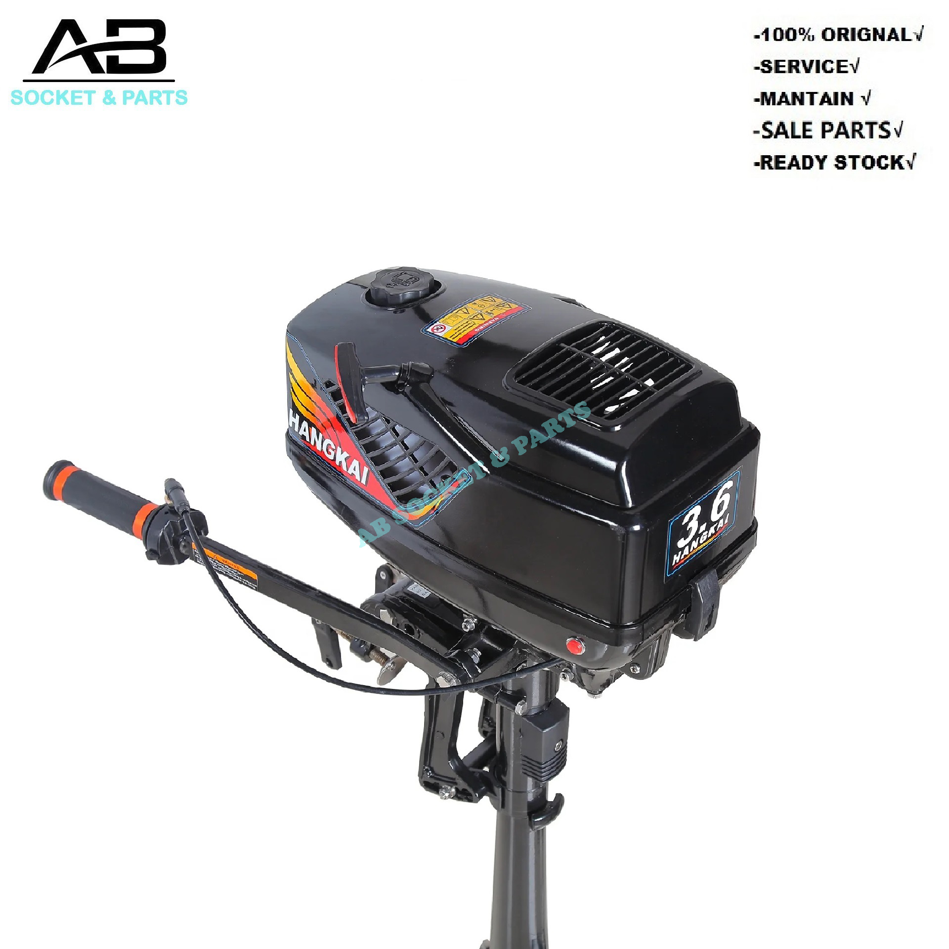 Hangkai 2 Stroke 3.6HP Short Shaft Boat Motor Outboard (Ready Stock) | Shopee Malaysia