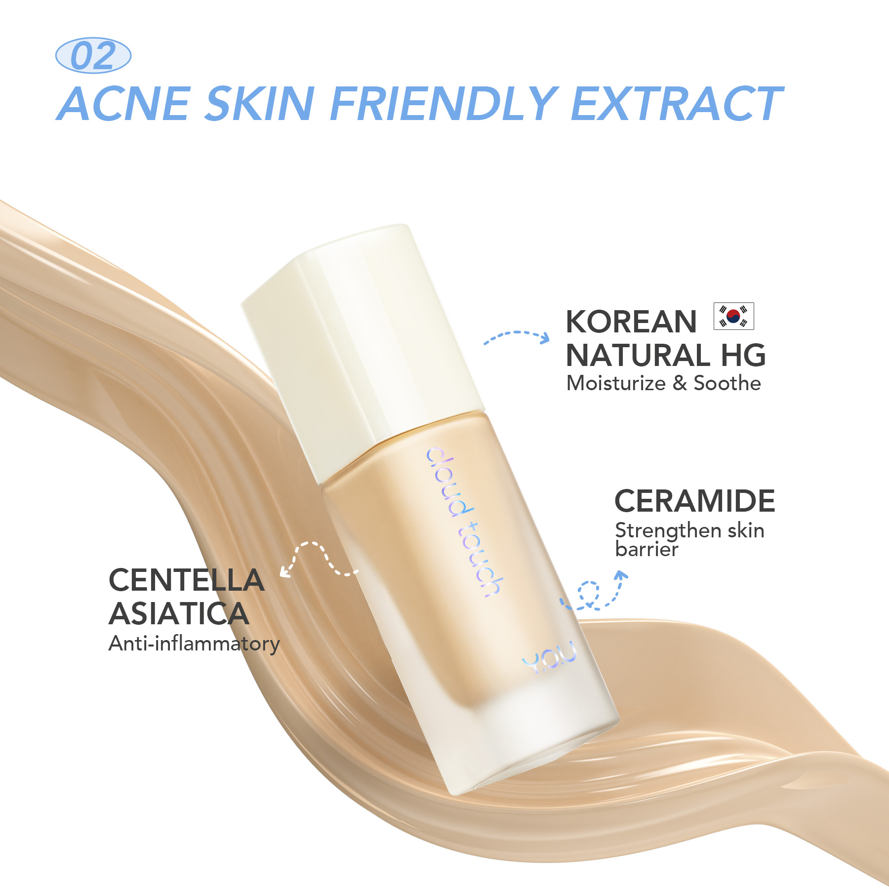 YOU Effortless Glow &Gloss Finishing Duo Set cloud touch Skin Tint ...