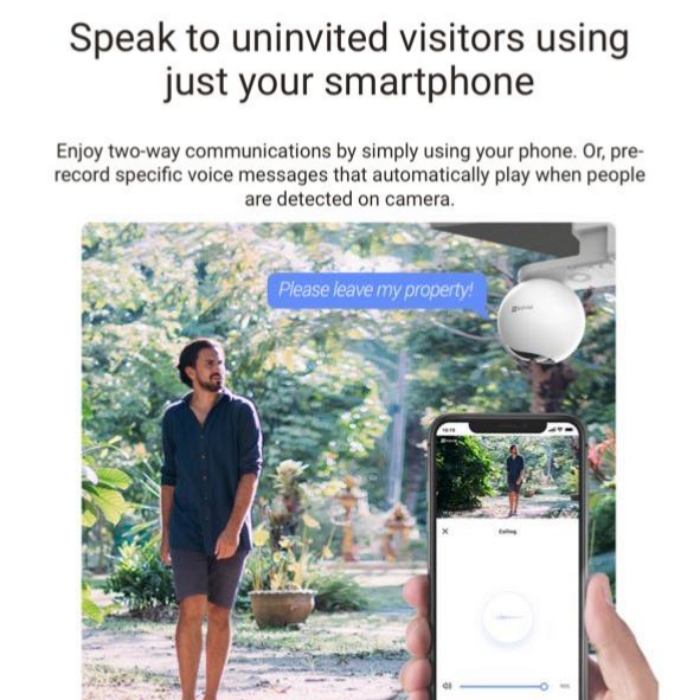 Ezviz EB8 4G LTE Solar Power USB Type-C Battery Powered Rechargeable 2k ...