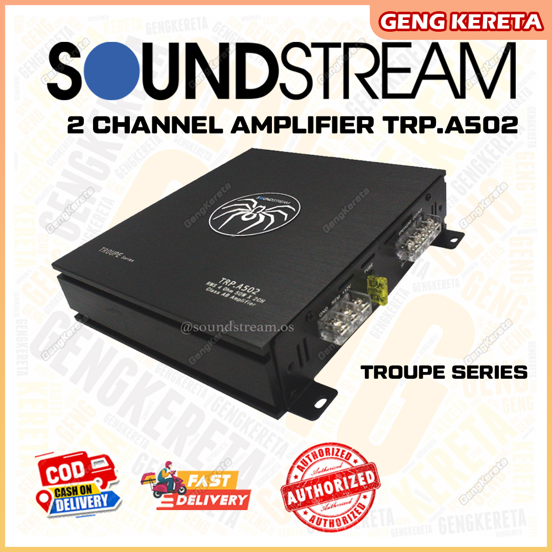 100% Original SOUNDSTREAM Troupe Series 2 / 4 Channel Amplifier Class A ...