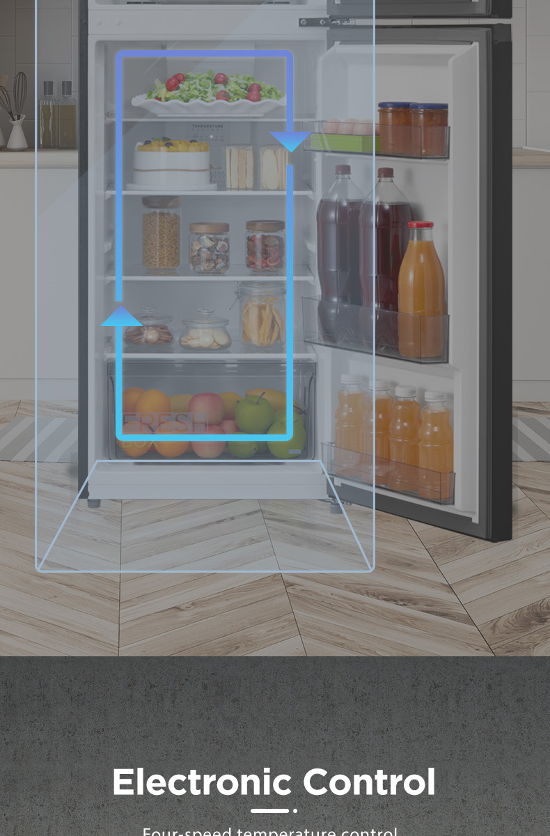 Midea MDRT345MTB30 Gross 280L 2 Doors Refrigerator / Fridge / Peti ...