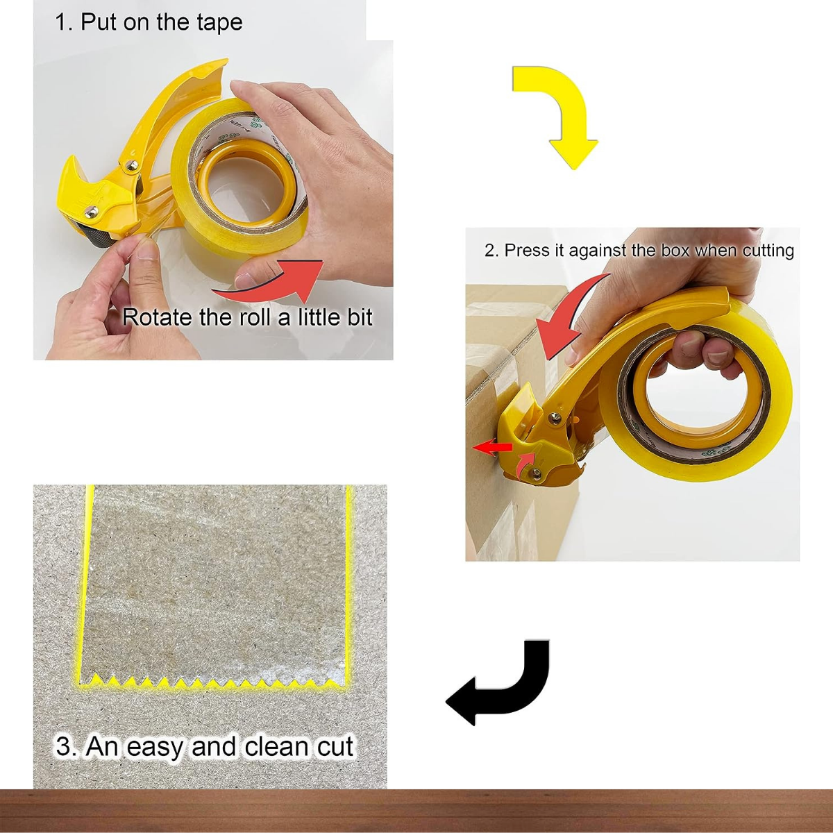 PROSUN 48mm Heavy Duty Tape Dispenser & OPP Packaging Tape – PS8050 ...