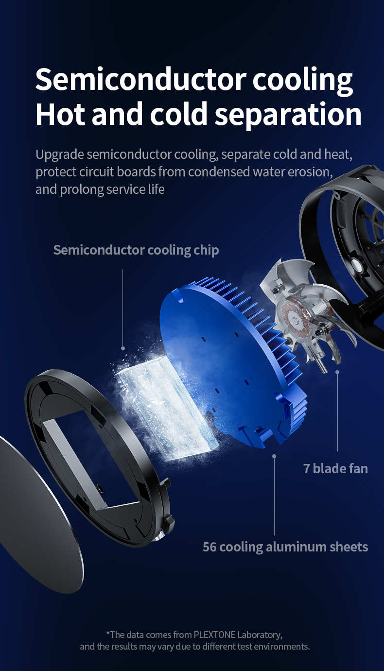 Plextone EX2 Pro Phone Cooler Mobile Gaming Fast Cooling Fan Magnetic ...