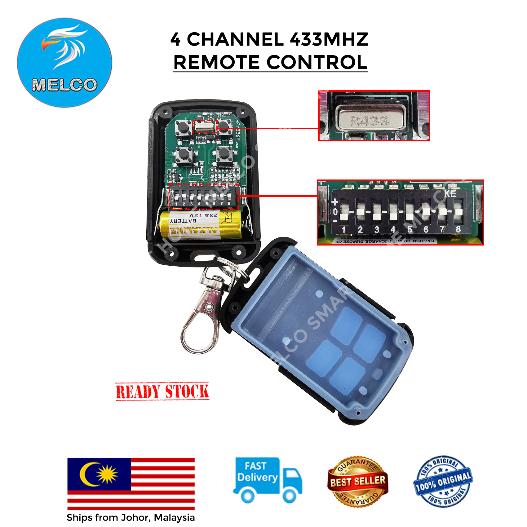 D11 Arm Board - 4CH 433mhz Built-in Receiver Swing / Folding Gate ...