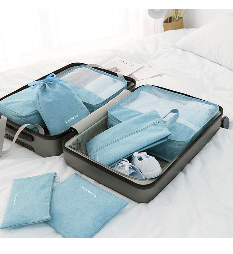 Case Valker 7pcs Travel Organizer Pouch Bag for Clothes Shoes Laundry ...