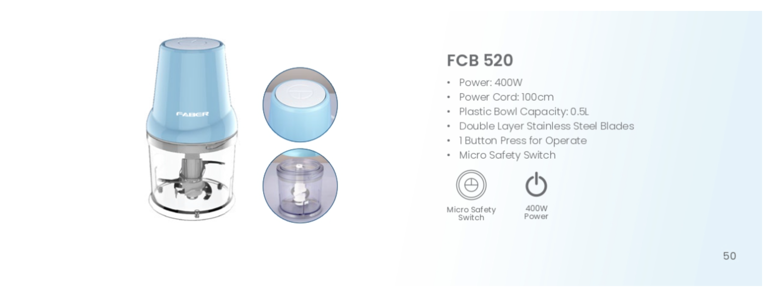 Khind Mini Chopper (0.6L)FPC900/Butterfly (2.0L)BC-3003/Faber (0.5L ...