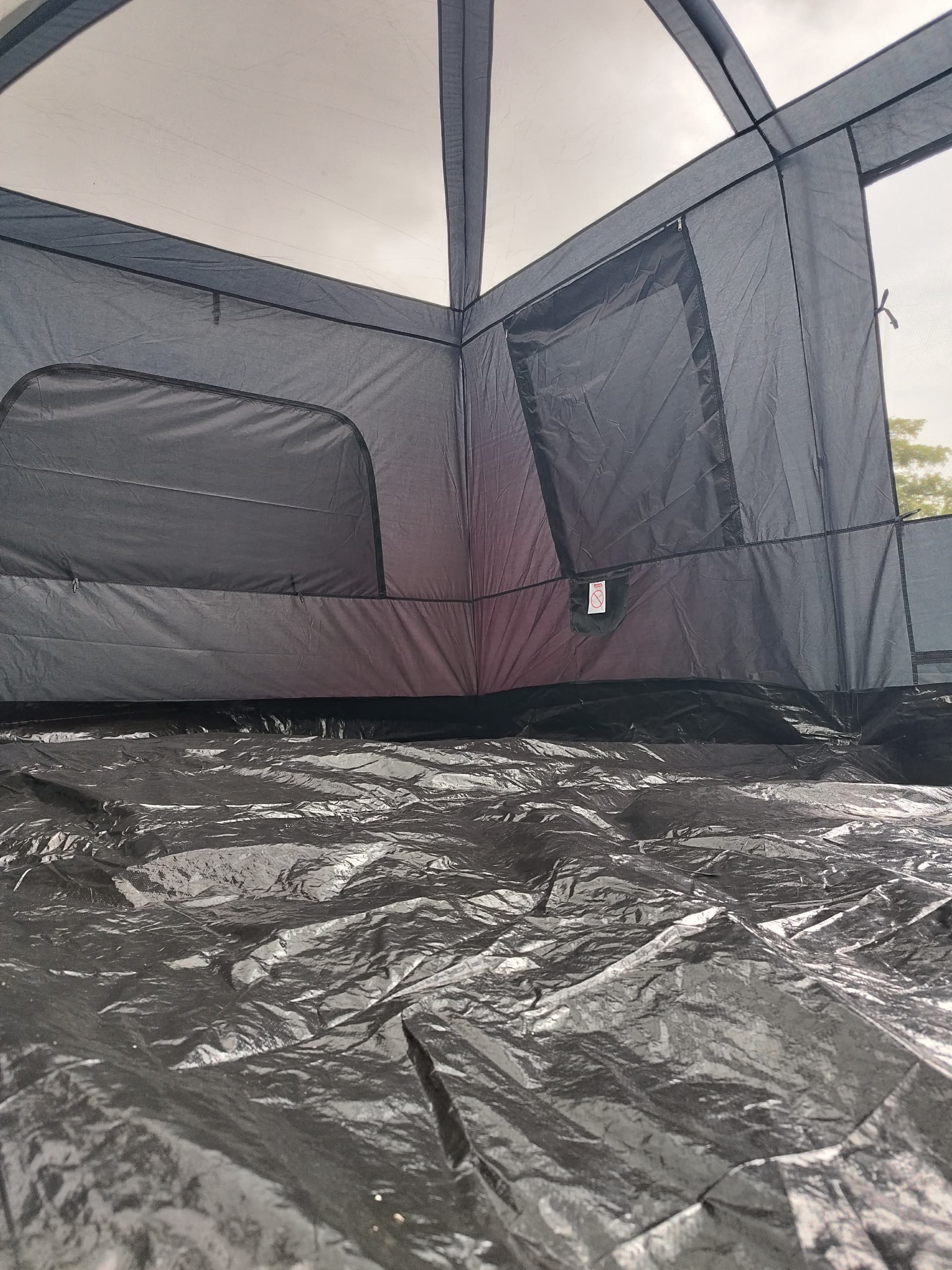 VELOCITY Black Camel 12 Person Large Camping Tent Waterproof Family ...