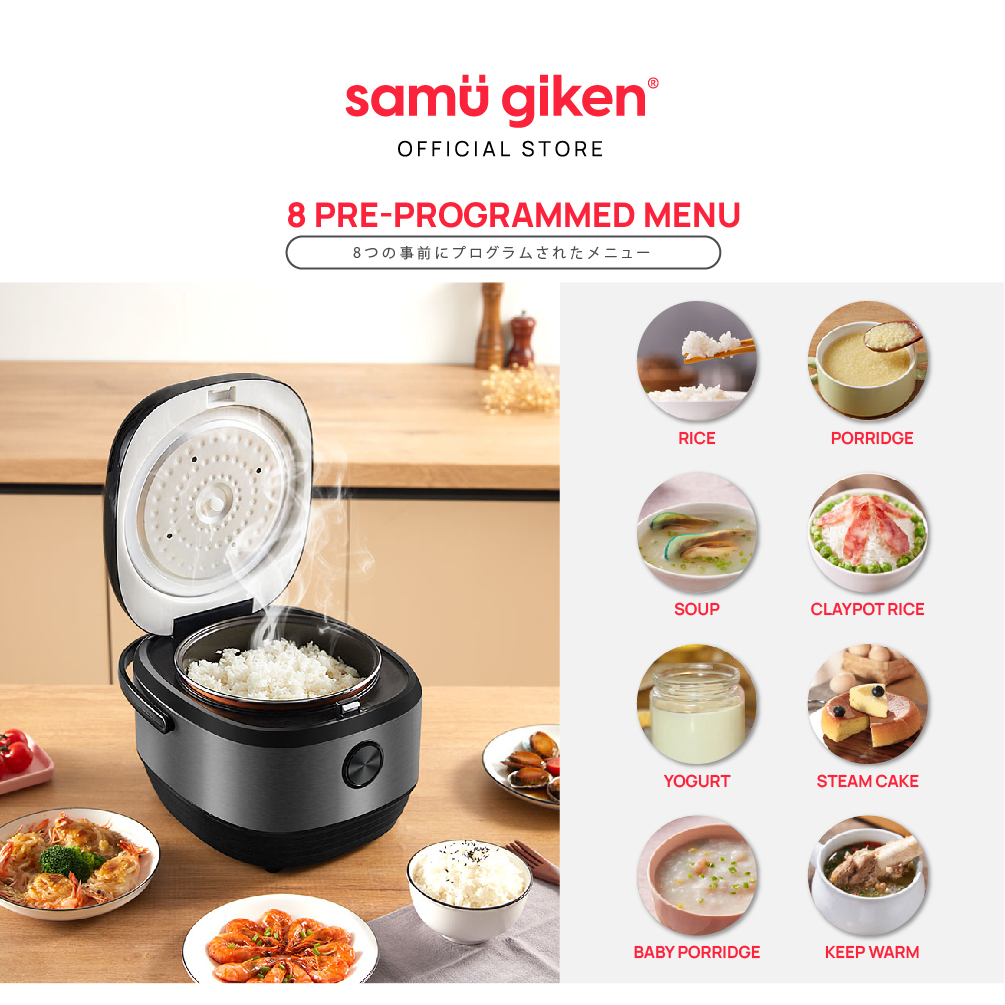 Samu GiKen Digital Rice Cooker (1.2 Litre), Model: RC30 | Shopee Malaysia