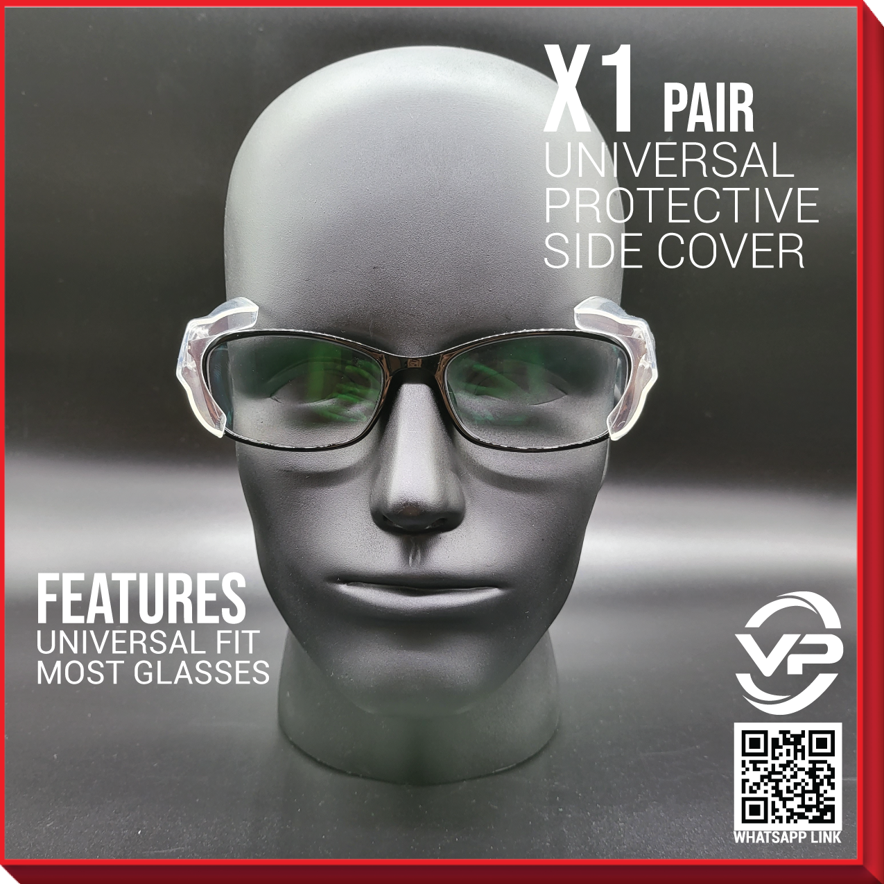 SAFETY PROTECTIVE SIDE COVER SHEILD FOR GLASSES EYE PROTECTION TPU ...