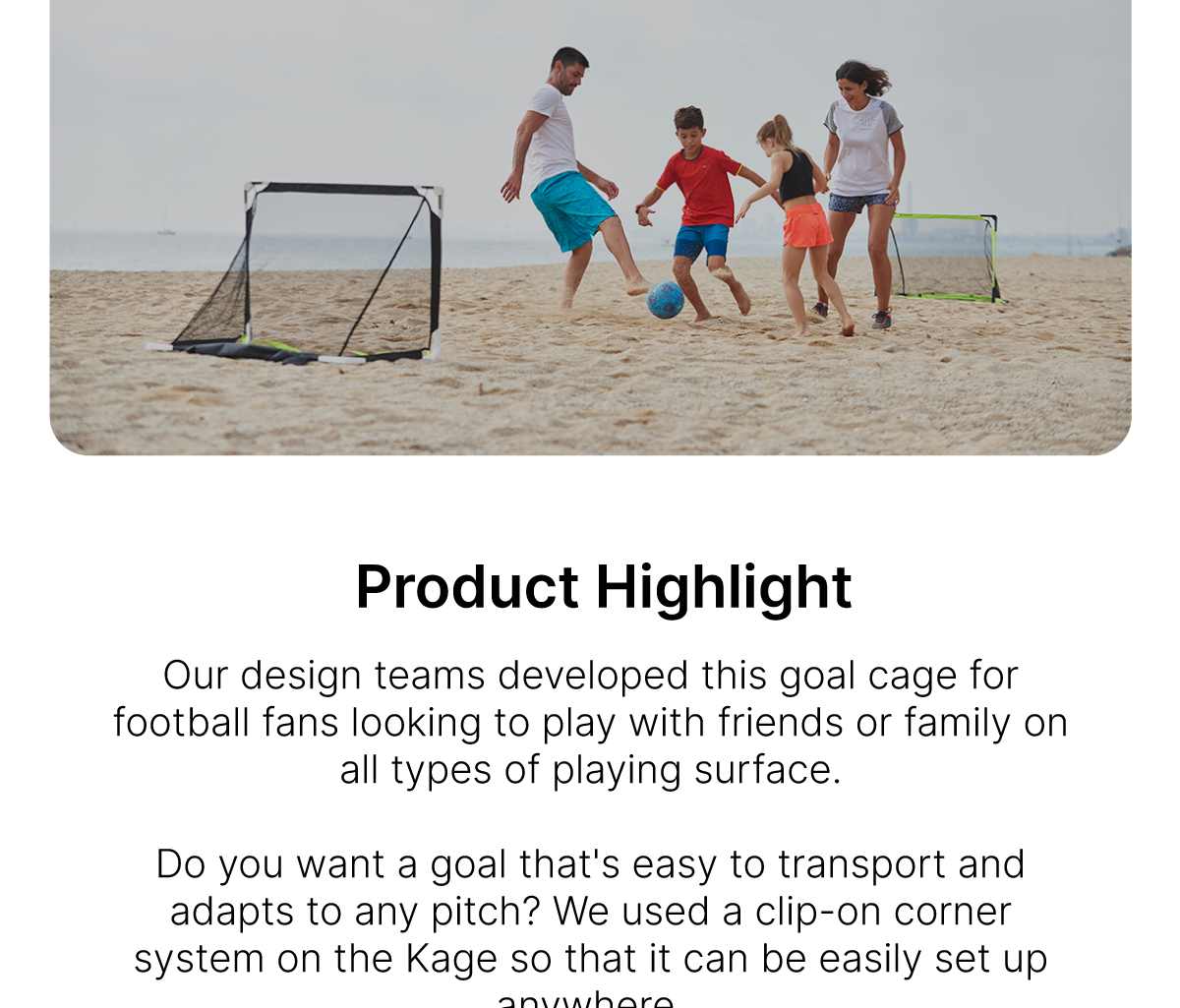 Decathlon Football Goal Kage (Easy Carry) - Kipsta, Easy Assemble, Easy ...
