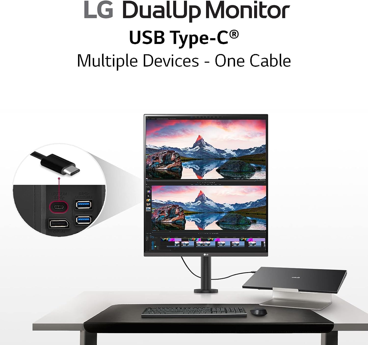 LG 28" 28MQ750 & 28MQ780 Position Adjustment Nano IPS SDQHD 16:18 HDR10 ...