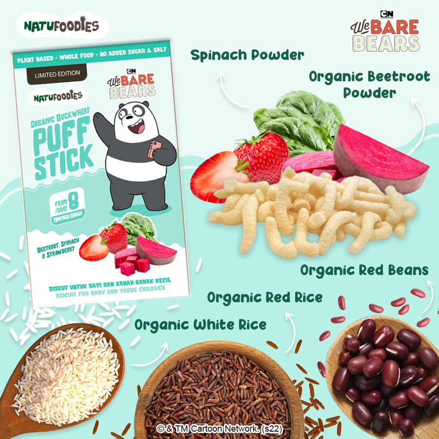 Natufoodies Baby Snack Organic Puff Stick I Biskut Untuk Bayi Dan Kanak ...
