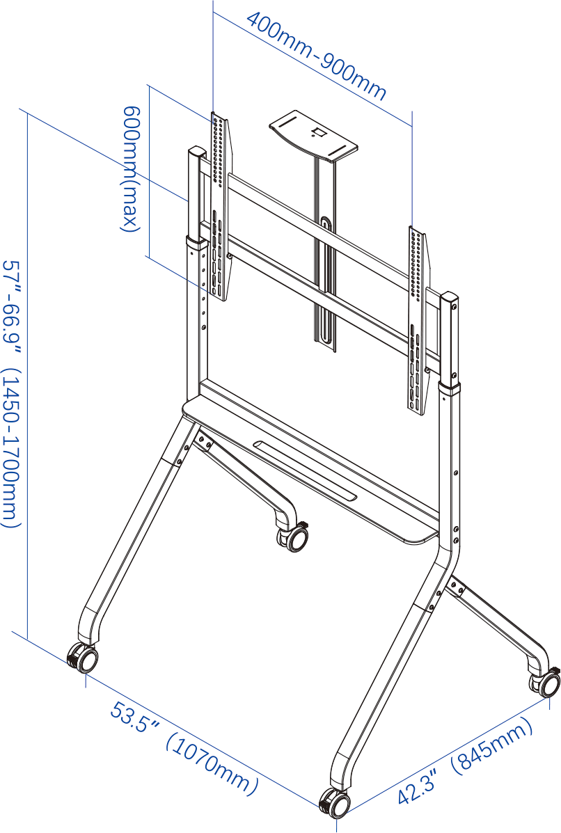 NB North Bayou P200 Smart TV Meeting Mobile Bracket (60"-100") | Shopee ...