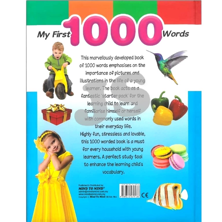 MY FIRST 1000 WORDS HARD COVER LEARNING CHILD'S VOCABULARY - MIND TO ...