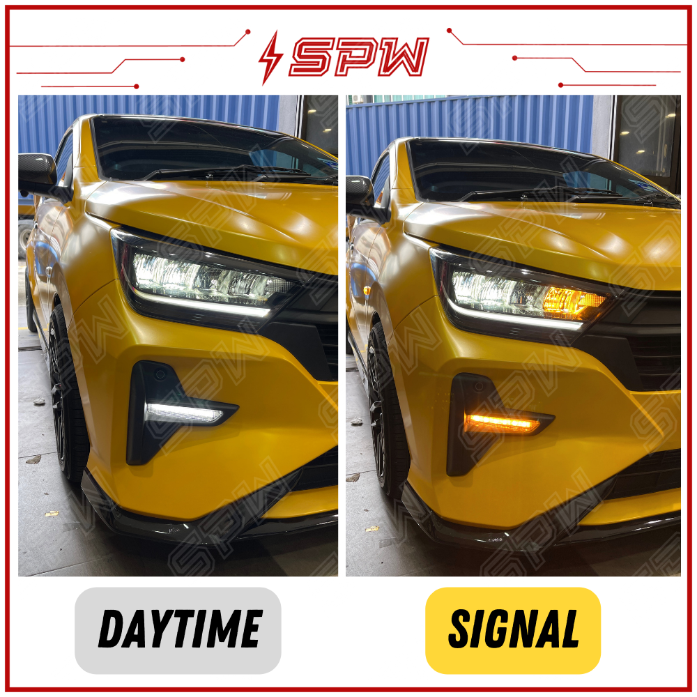 Perodua Axia (2023-2025) New Axia LED Daylight Foglamp Foglight ...