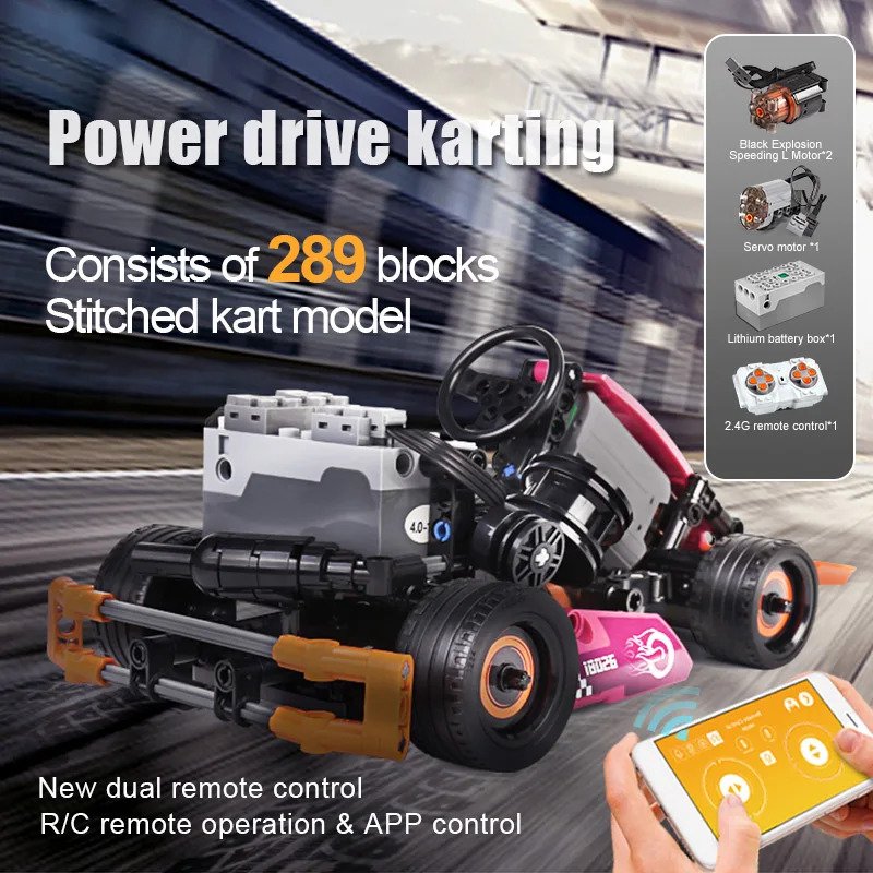 Mould King 18026 Technic RC Karting - MOC-8322 Building Block | 289 PCS | Shopee Malaysia