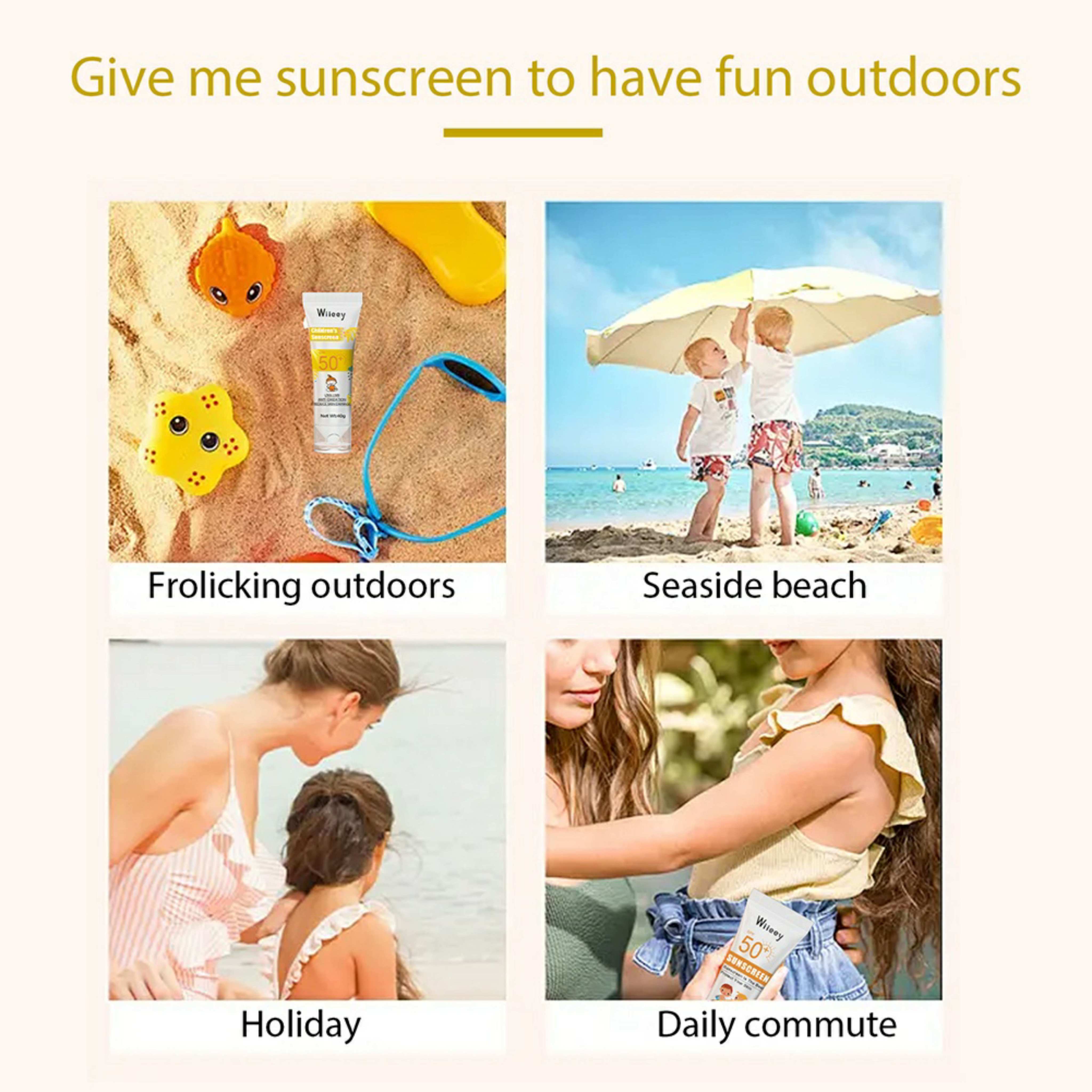 50g Premium Baby Kids Children Sunblock Sunscreen SPF50 Facial Body ...
