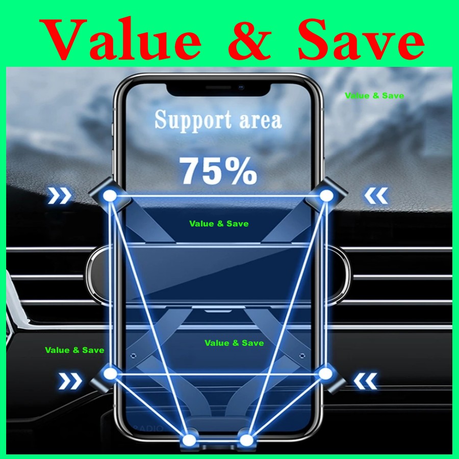 Perodua Ativa Custom Fit Gravity Phone Holder Air Vent Aircond Mobile ...