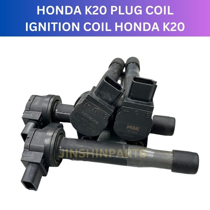HONDA K20 K24 IGNITION COIL PLUG (NGK HITACHI) WITH WIRE SOCKET - PLUG ...