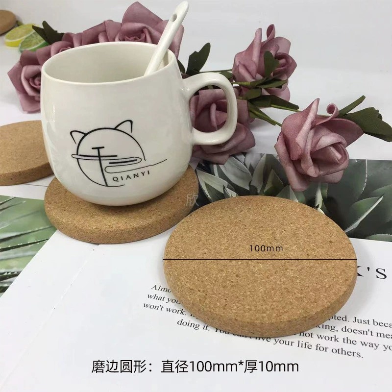 HEAT INSULATION CORK COASTER MUG COASTER CUP COASTER 10CM ALAS GELAS ...