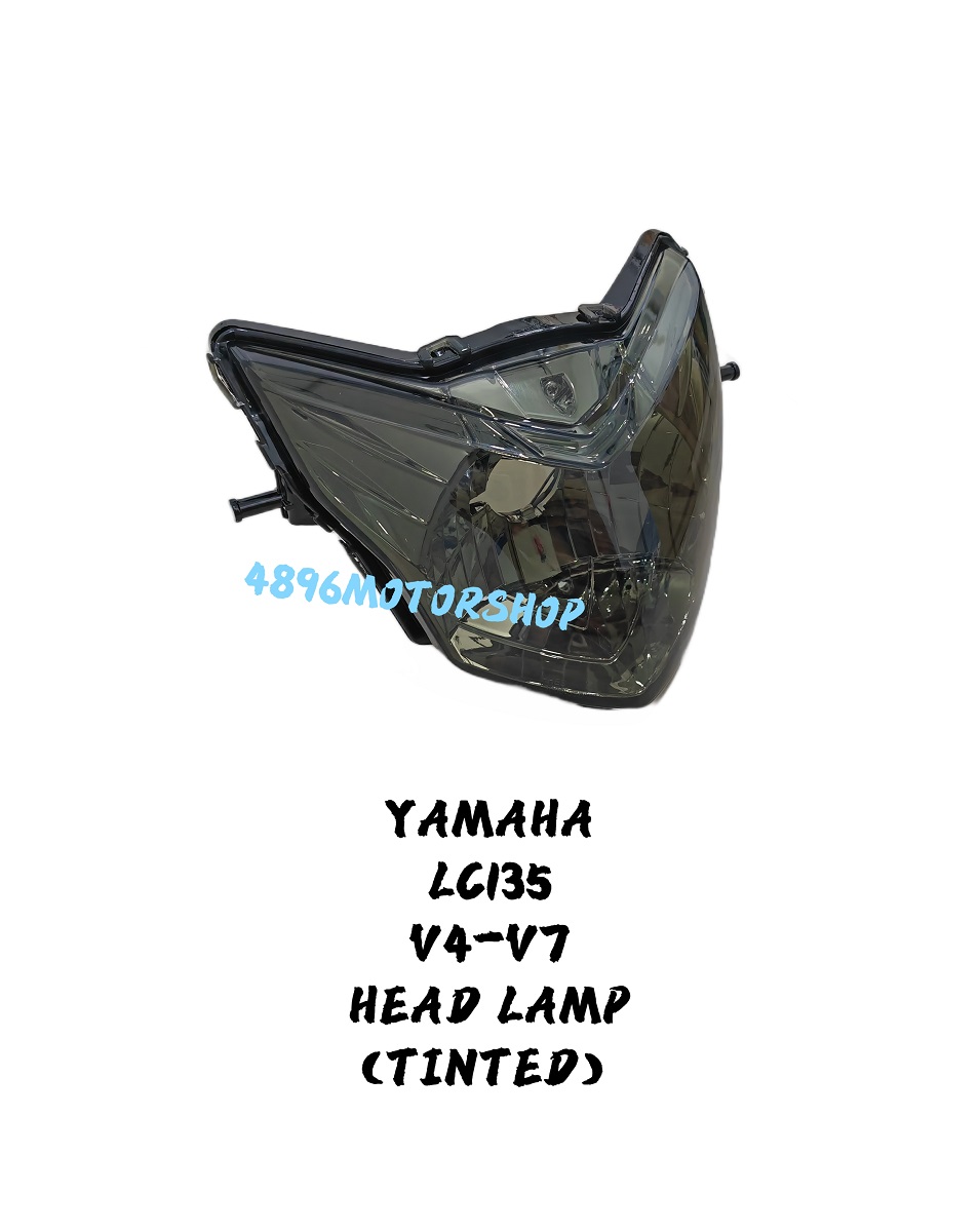 YAMAHA LC135 V4 V5 V6 V7 Head Lamp LAMPU DEPAN - SMOKE / CHROME LC 135 135LC | Shopee Malaysia