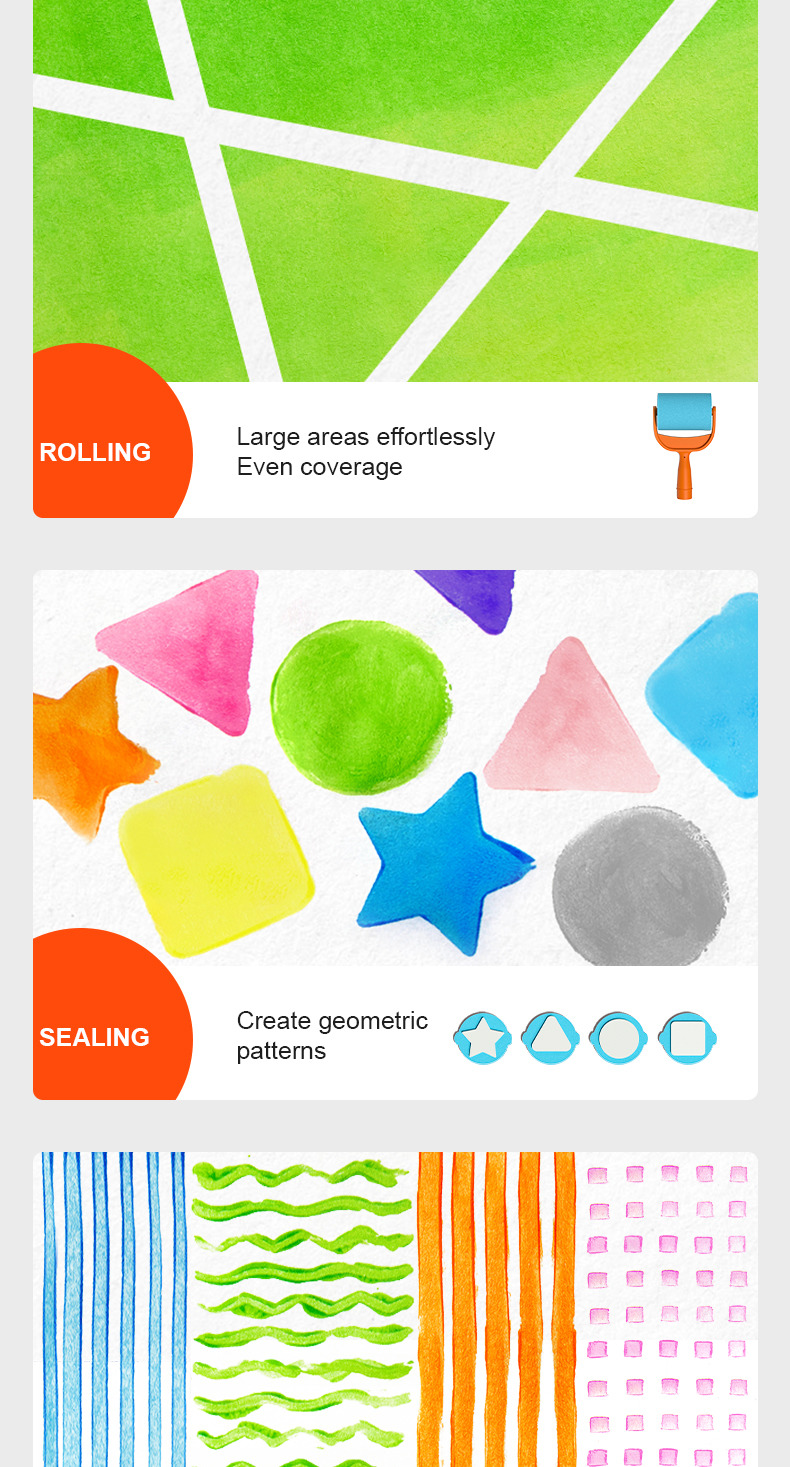 Mideer Finger Painting Tools Set | Shopee Malaysia