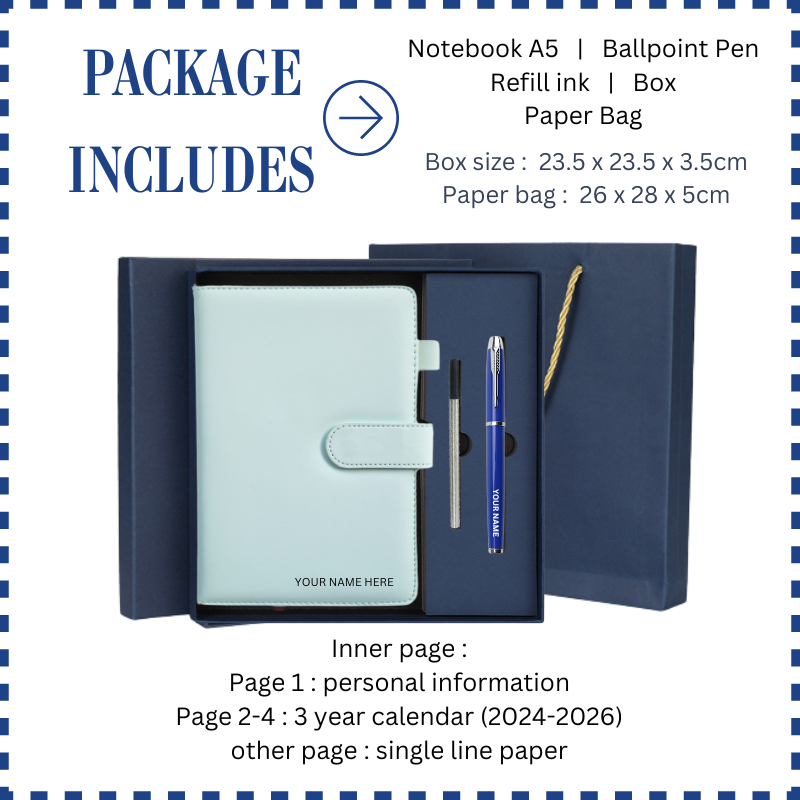 CUSTOM ENGRAVE Notebook A5 Planner Journal Notebook sketch book Buku ...