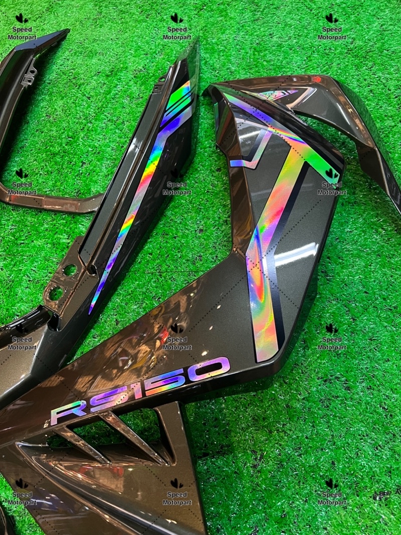 HLD COVER SET RS150 HIJAU LUMUT DESIGN LINE RAINBOW | Shopee Malaysia