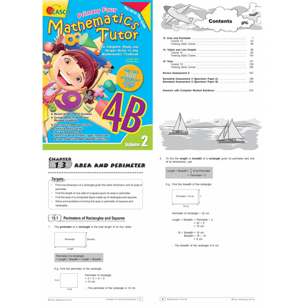 CASCO Primary Mathematics Tutor 4A/ 4B Vol 1/4B Vol 2 | Shopee Malaysia