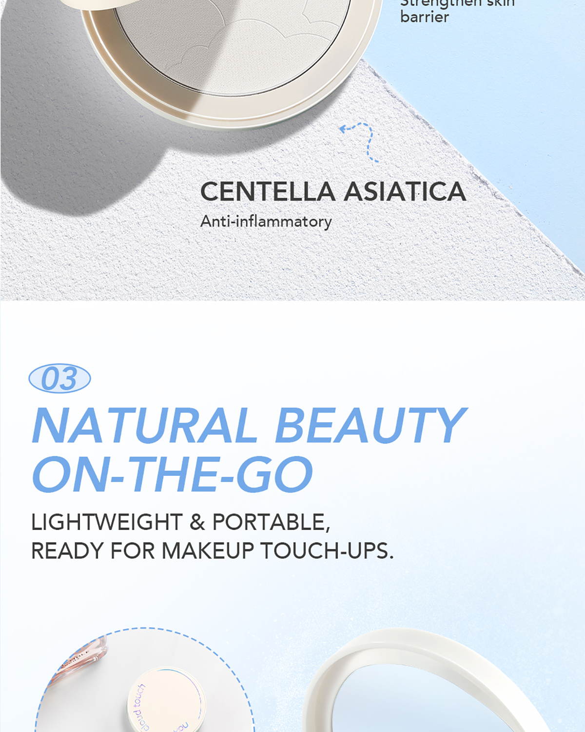 YOU cloud touch Invisible Setting Powder Compact Powder | Matte Finish ...