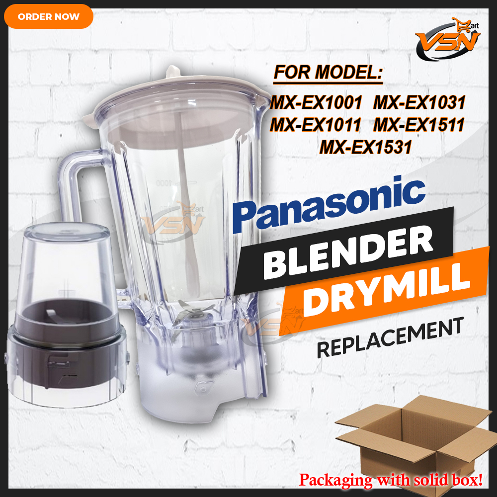 Blender Jug DRYMILL GRINDER PANASONIC MX-EX1001 MX-EX1011 MX-EX1031 MX ...