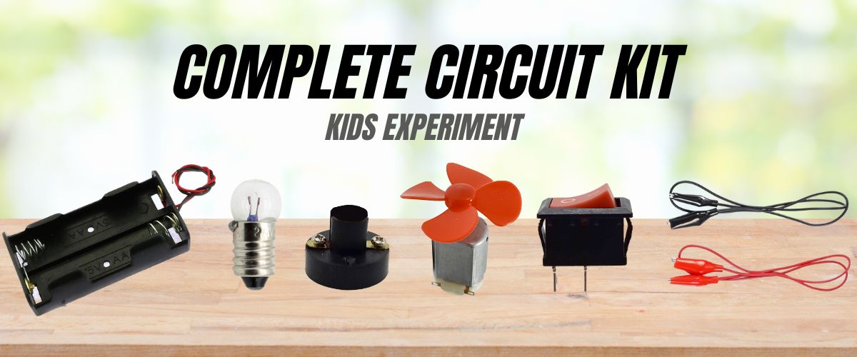 SET 1 (6 in 1) Students Electrical Circuit School Electronic Kits ...