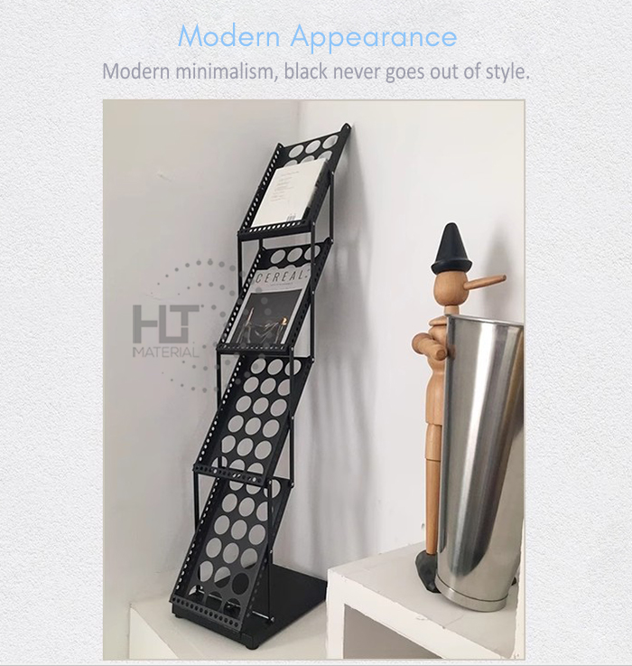 Foldable A4 Size Magazine Newspaper Leaflet Brochures Display Rack ...