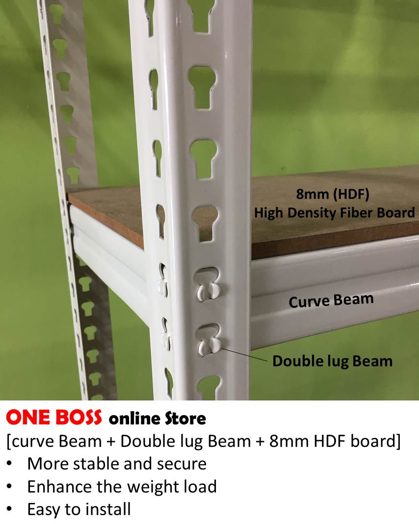 1BOSS Beige Heavy Duty Boltless Rack Warehouse Store Office File Home ...