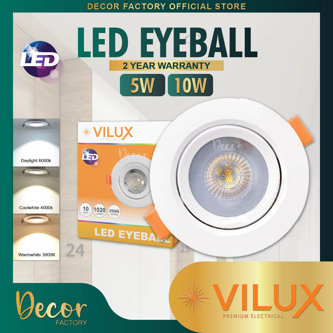 LED Eye Ball Recessed Spotlight Downlight 5W 10W LED Recessed Eyeball ...