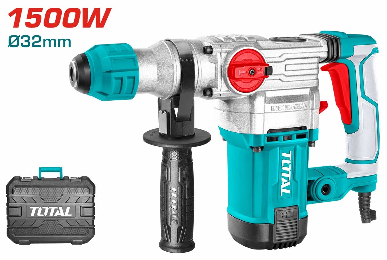 Total Rotary Hammer Drill Hacker 26 / 32 / 36mm Impact Drill Chisel 3 ...