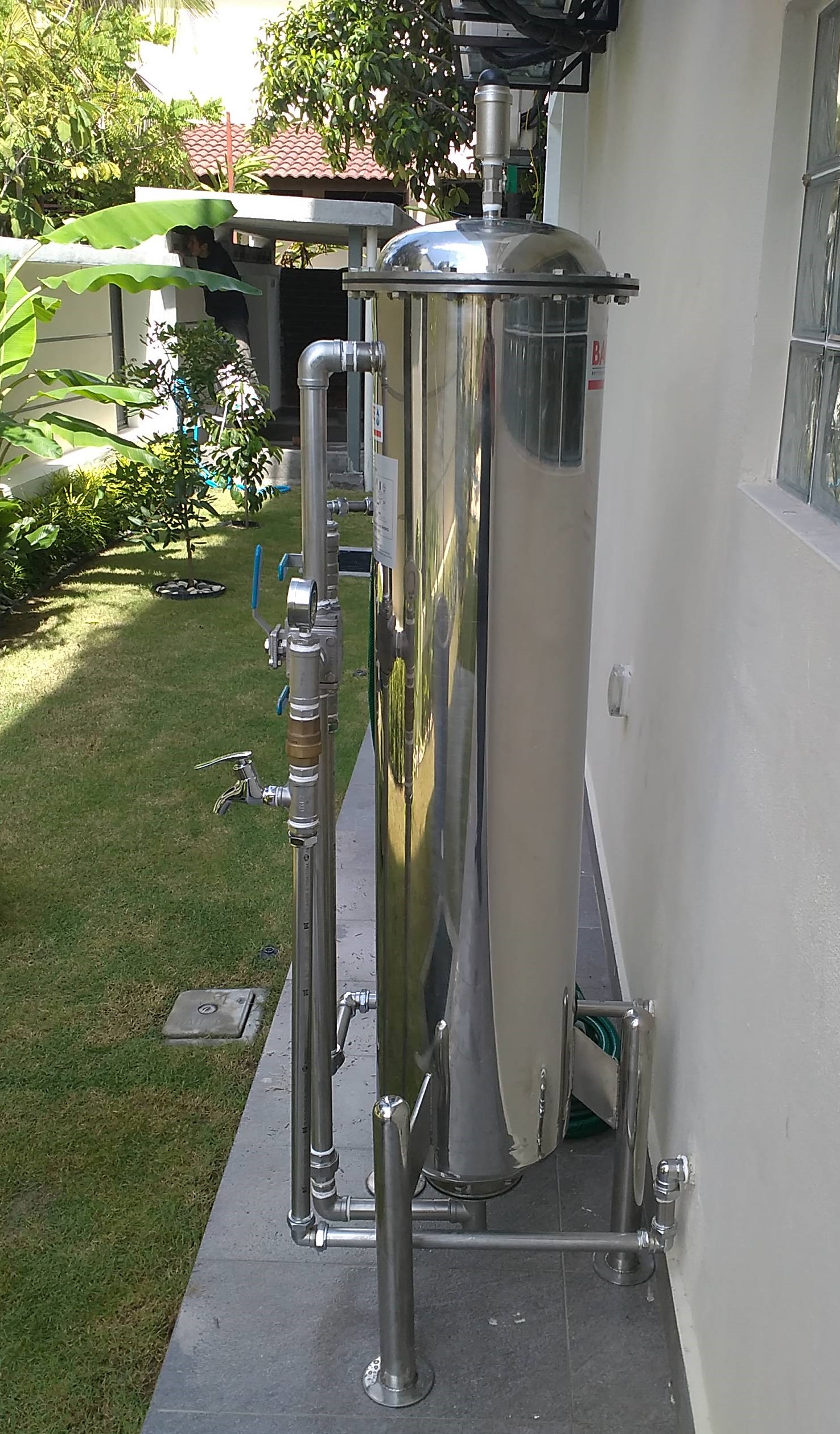 BACFREE ER28S Stainless Steel 304 Polished Finishing Outdoor Water ...