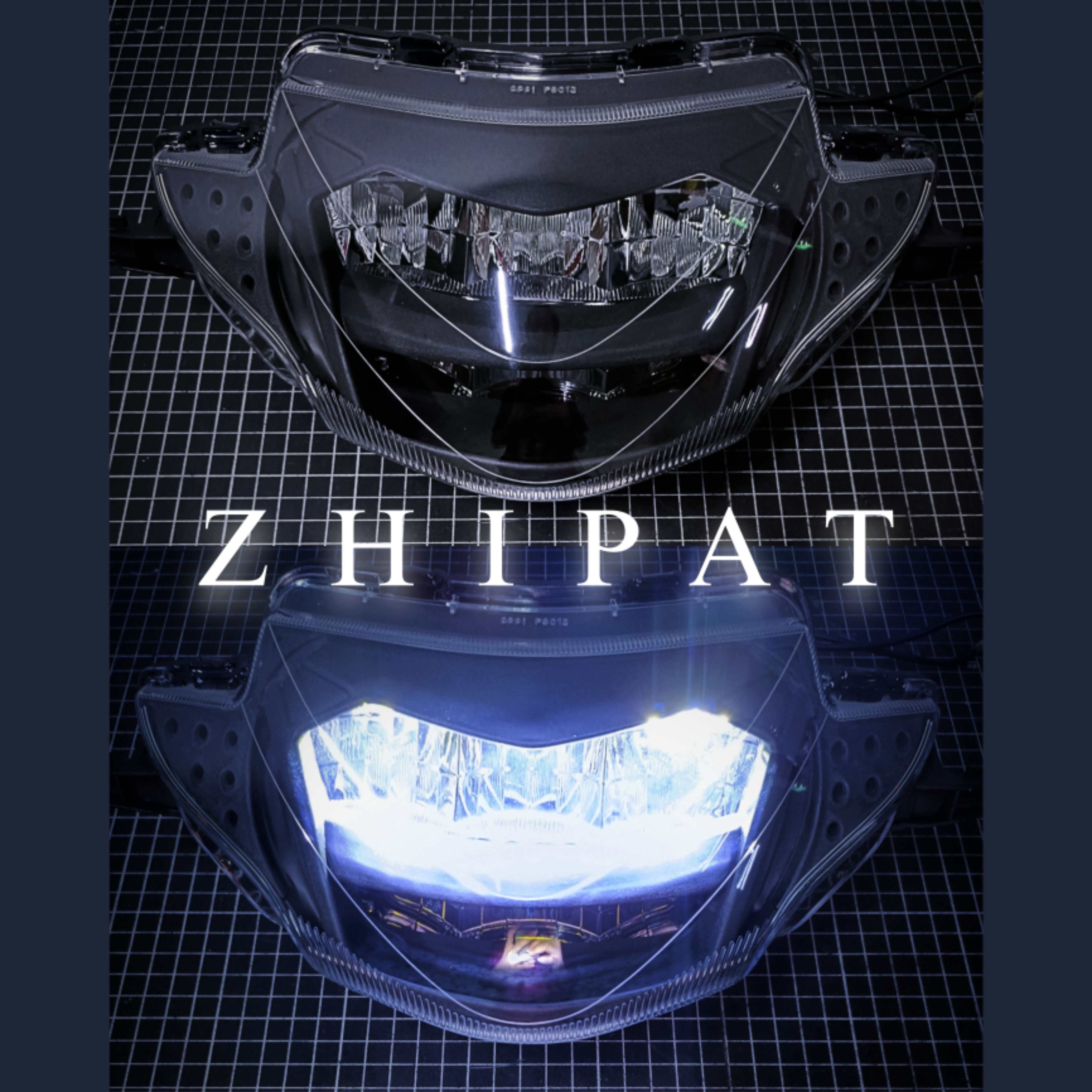 HONDA WAVE 125S HEAD LAMP LED CUSTOM ZHIPAT LAMPU DEPAN HEADLAMP ...