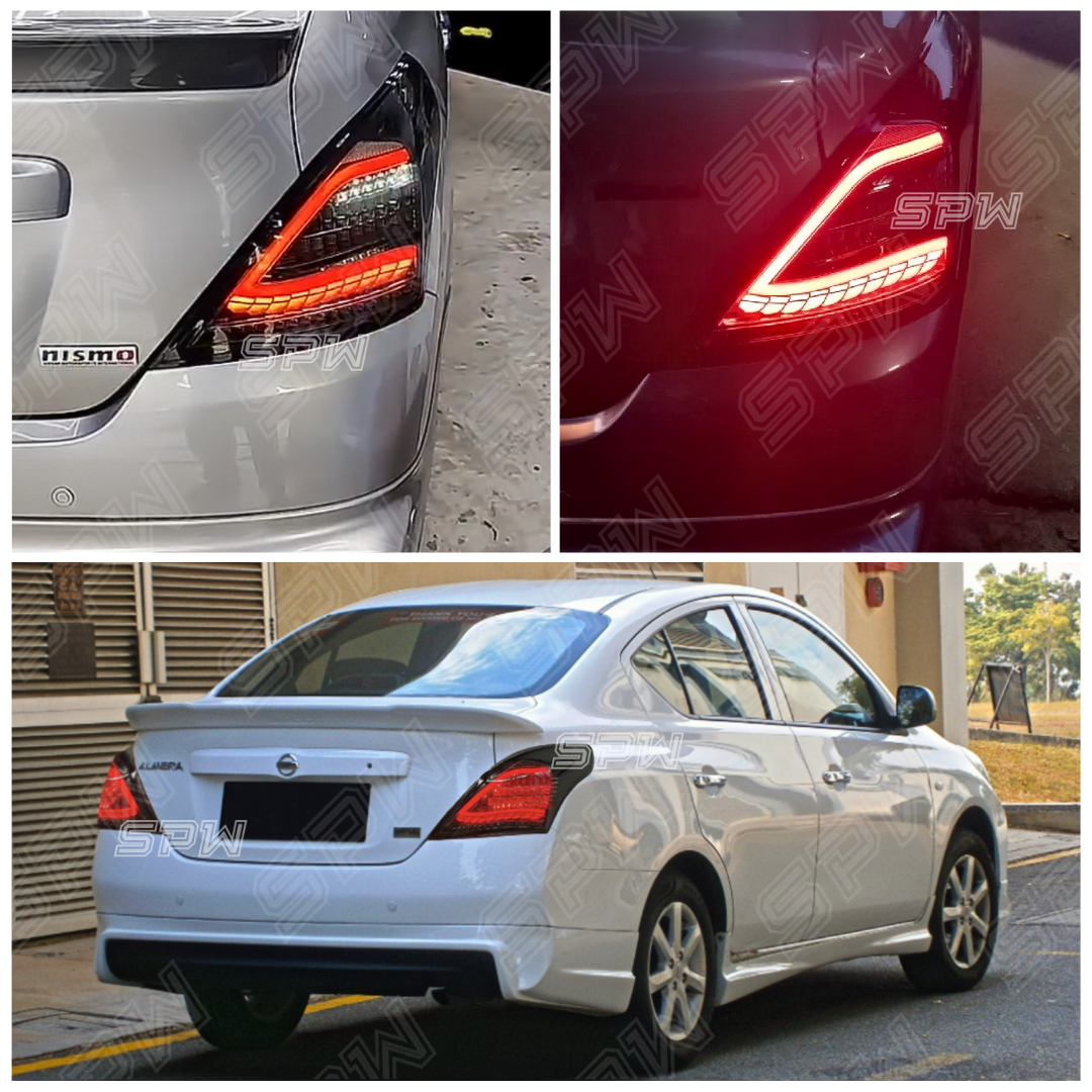 Nissan Almera N17 (2012-2019) LED Taillamp Taillight DRL (Dragon Scale ...