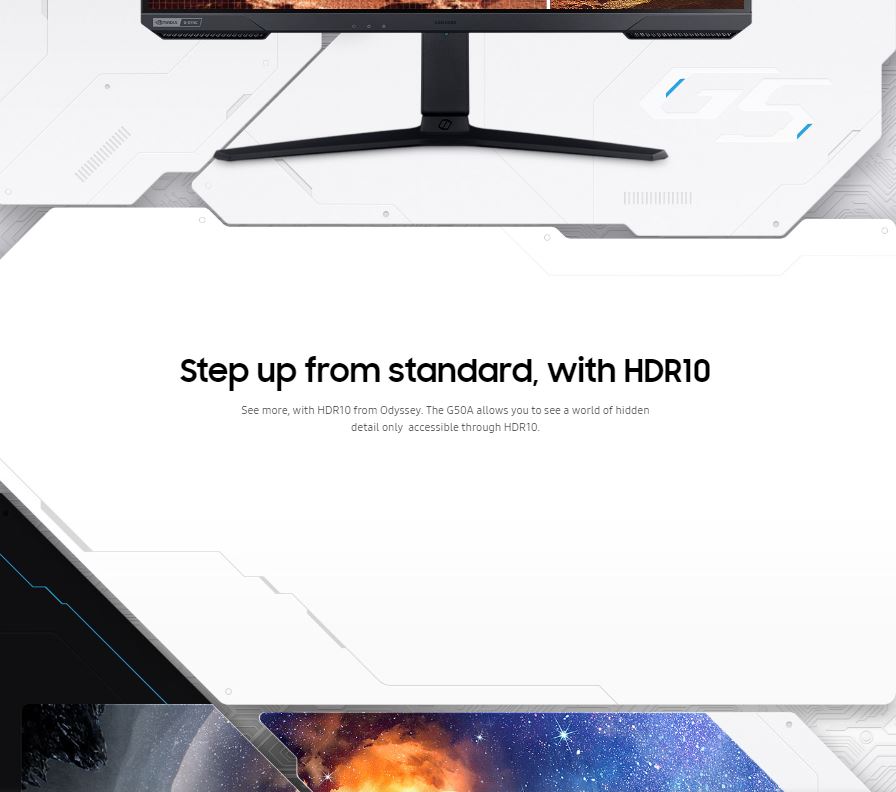 SAMSUNG ODYSSEY G50A GAMING MONITOR 27"/32" IPS QHD HDR10 165Hz 1ms ...
